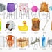 Watercolor Materials Clipart, Materials Vocabulary Clipart, Materials ...