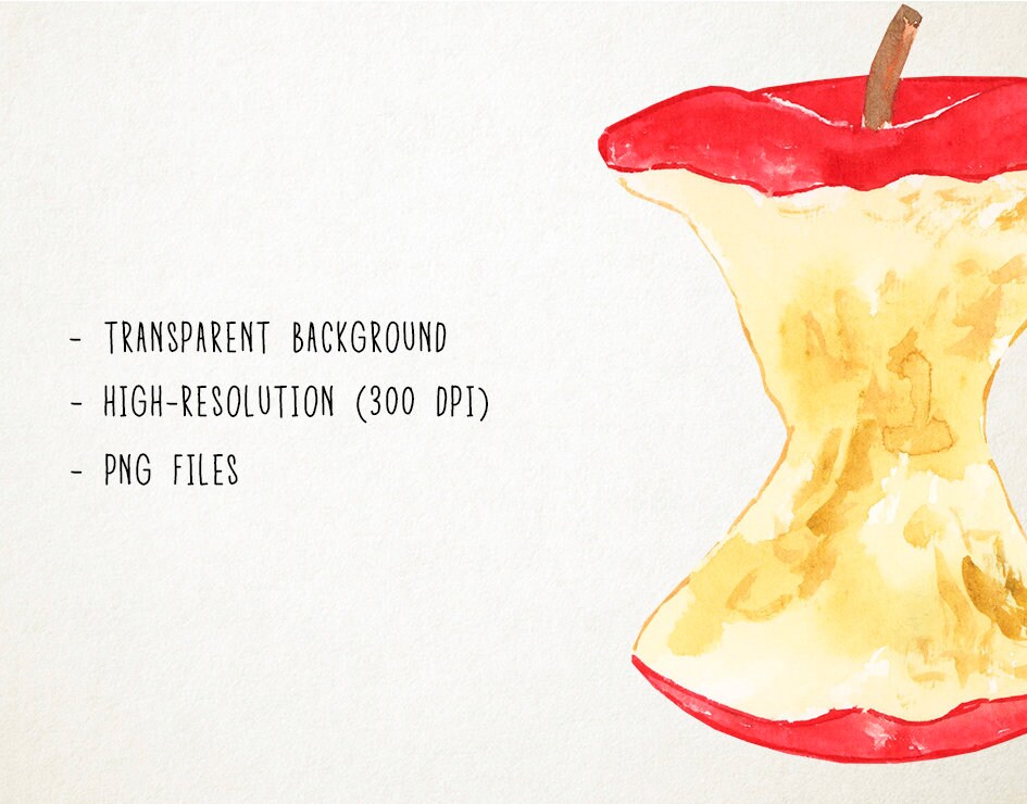 Apple Clipart Watercolor Apple Clipart Apple Picking | Etsy