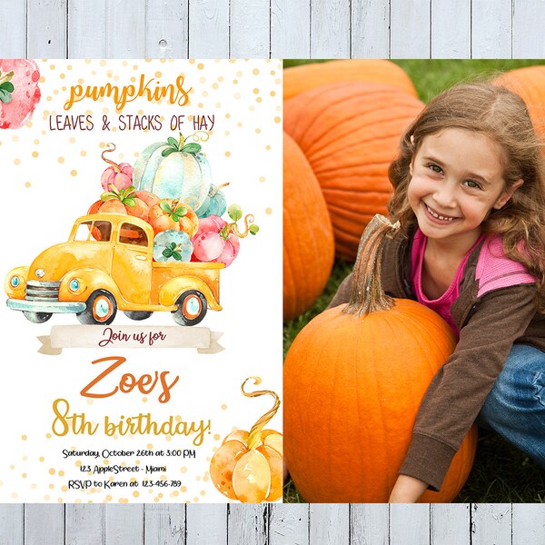 Pumpkin Patch Invite - Etsy