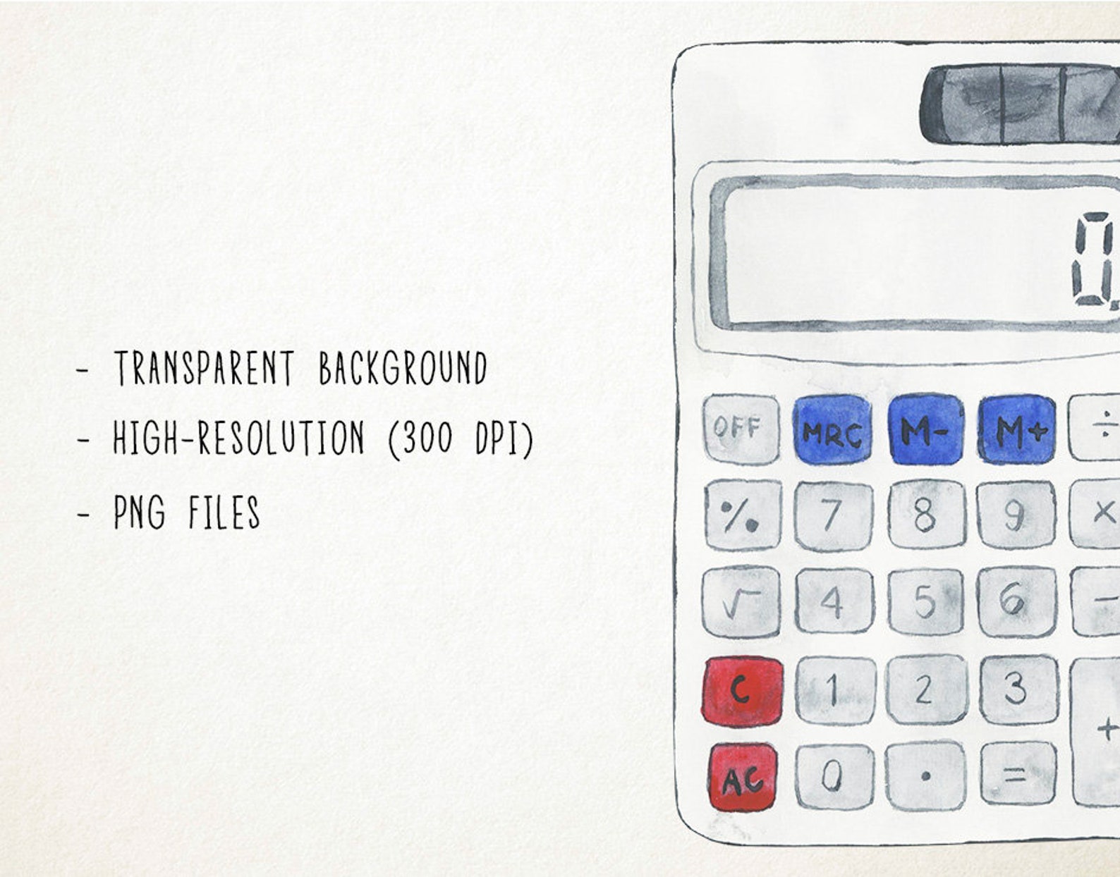 Watercolor Maths Clipart, Mathematics Clipart, School Clipart ...