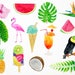 Flamingo Clipart, Tropical Clipart, Summer Clipart, Watercolor Flamingo ...