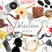 Watercolor Detective Clipart, Detective Graphics, Private Investigator ...