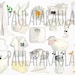 Watercolor White Clipart, White Color Clipart, White Objects Clipart ...