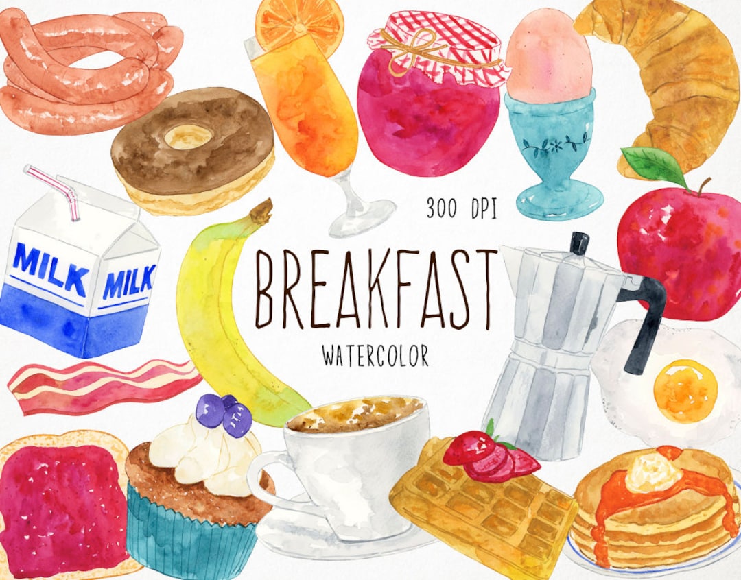 Breakfast Clipart Pancake Clipart Clipart Breakfast - Etsy