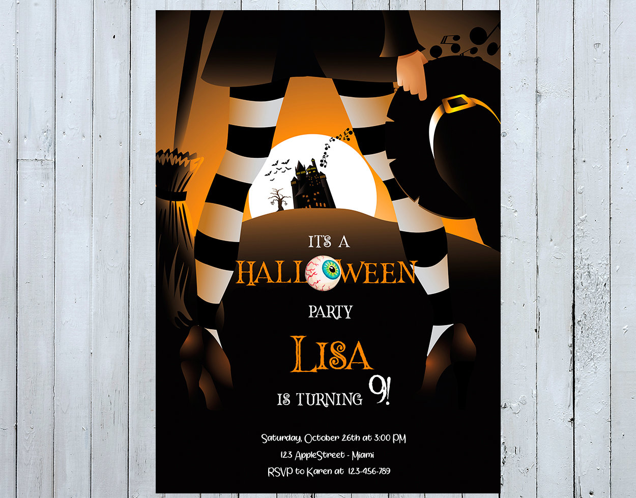 Witch Birthday Invitation Witch Invitation Witch Invite | Etsy