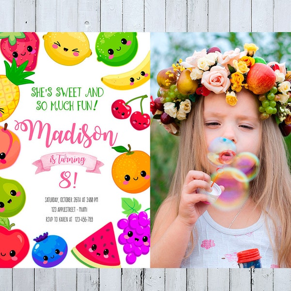 Fruit Invite - Etsy