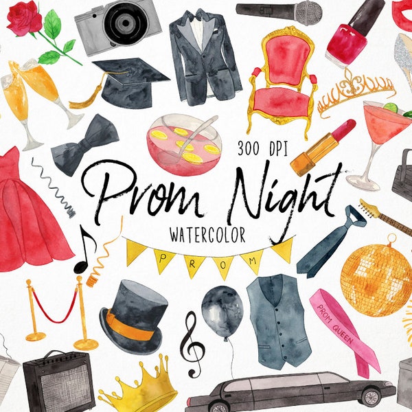 Prom Clipart - Etsy