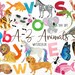 Watercolor Animal Alphabet Clipart, Animals A-Z Clipart, Zoo Clipart ...