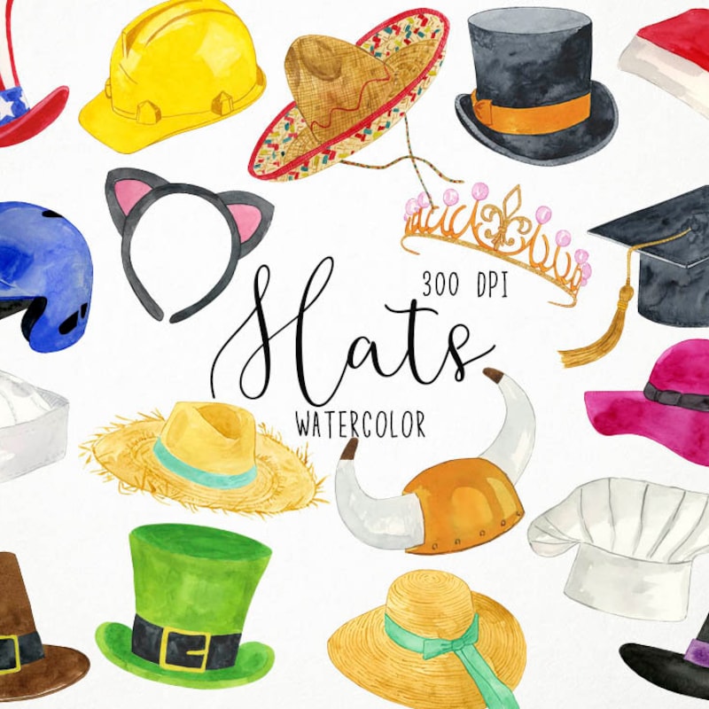 Hats Clipart - Etsy
