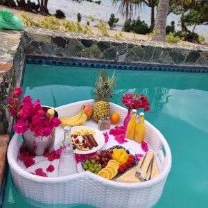 Floating Tray / Bali Breakfast Tray / Breakfast on the Pool/ - Etsy