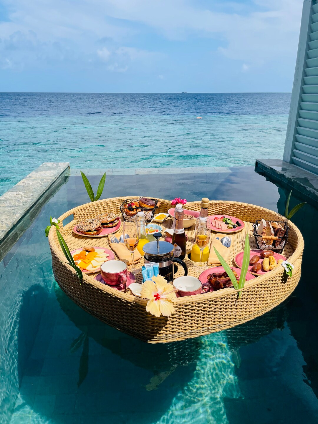 Floating Tray / Bali Breakfast Tray / Breakfast on the Pool/ - Etsy