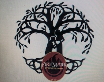 DXF SVG Tree of Life Couple Embracing - Etsy