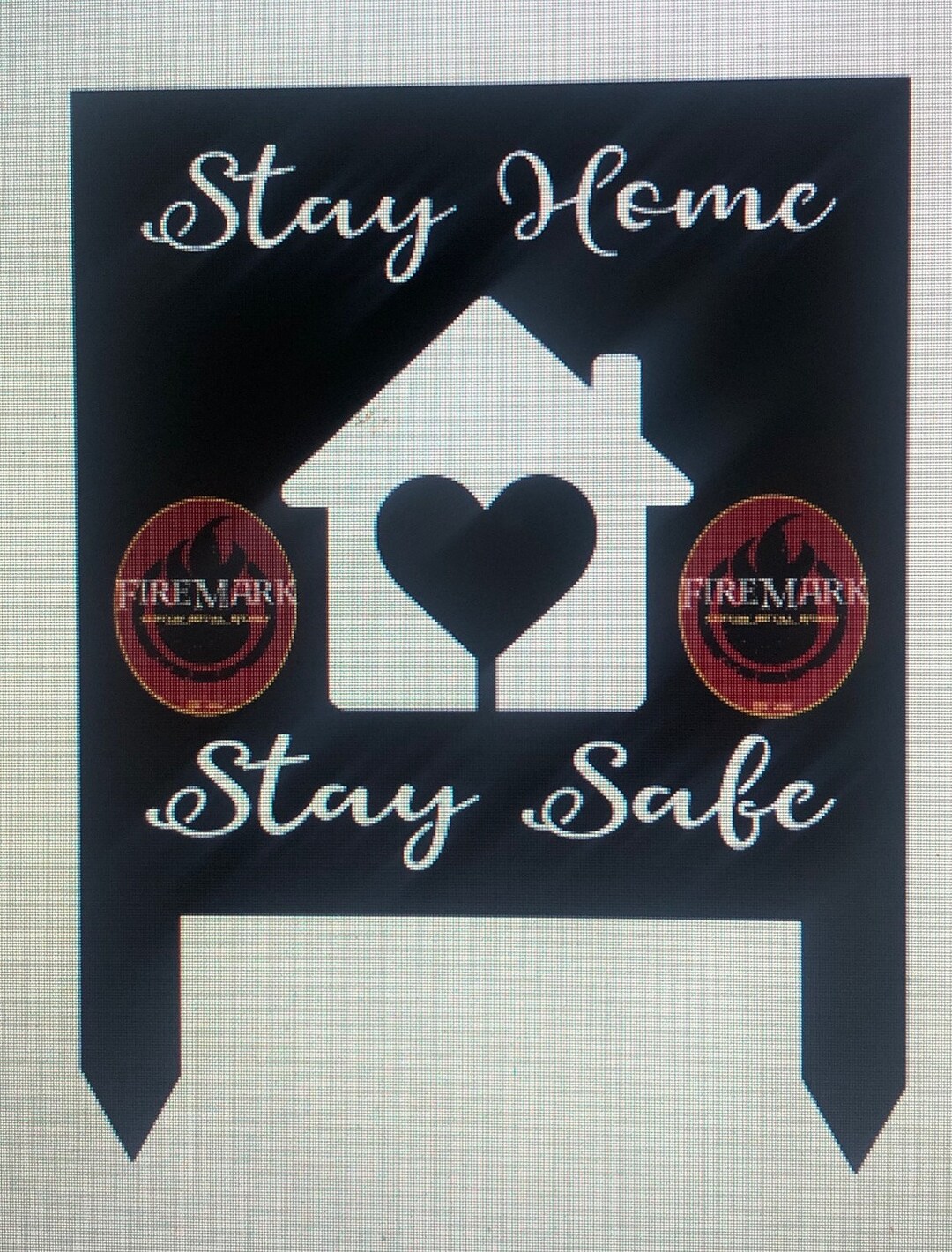 DXF SVG Stay Home Stay Safe - Etsy