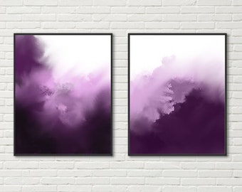 Purple wall decor | Etsy