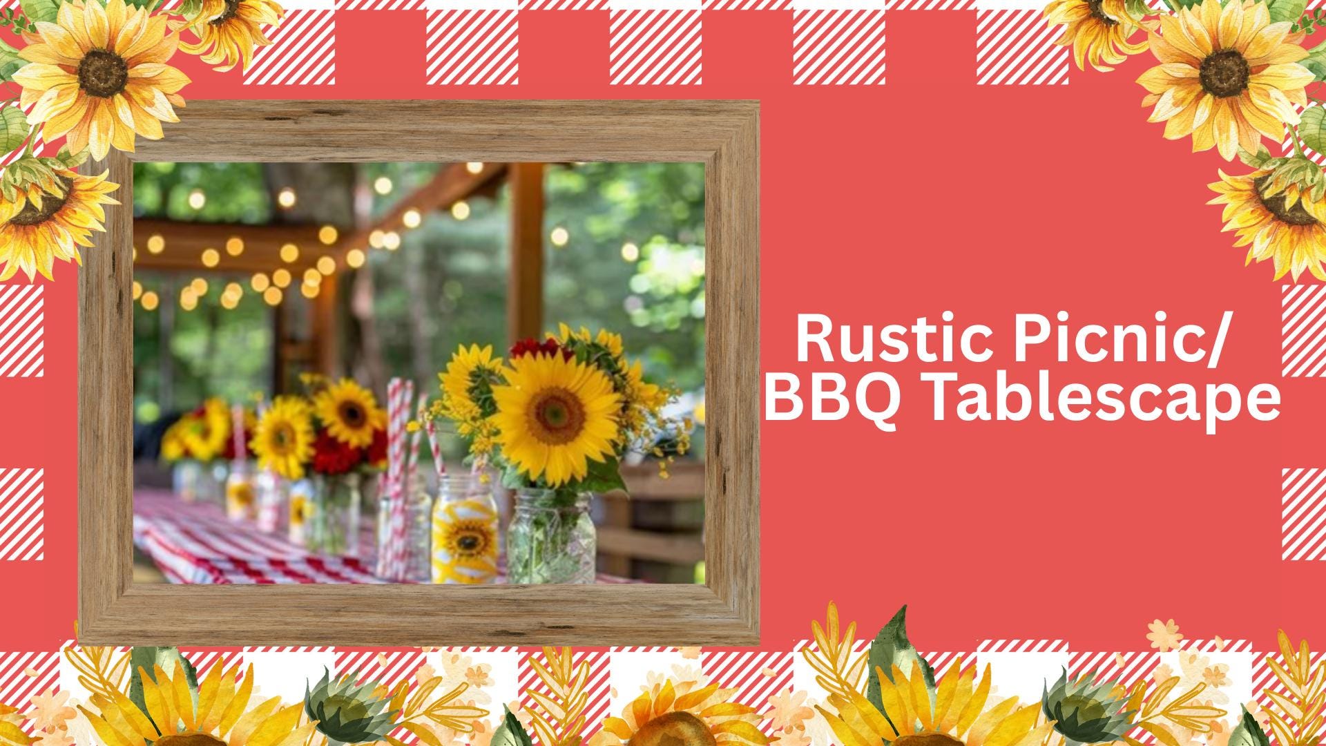 Rustic Picnic/bbq Tablescape Box - Etsy