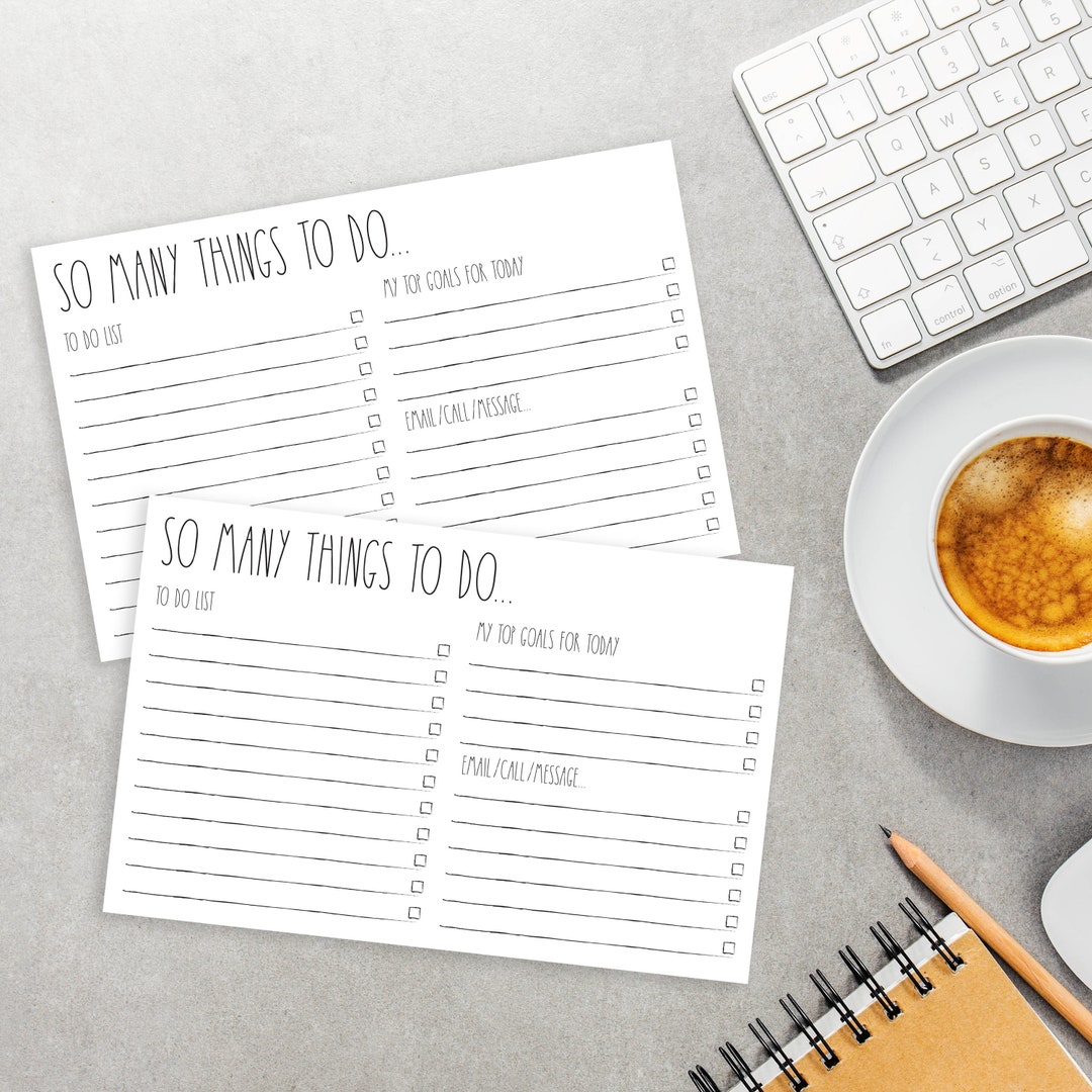 Schedule - Inspired by Rae Dunn! INSTANT DOWNLOAD, To-do Planner - 8.5 ...