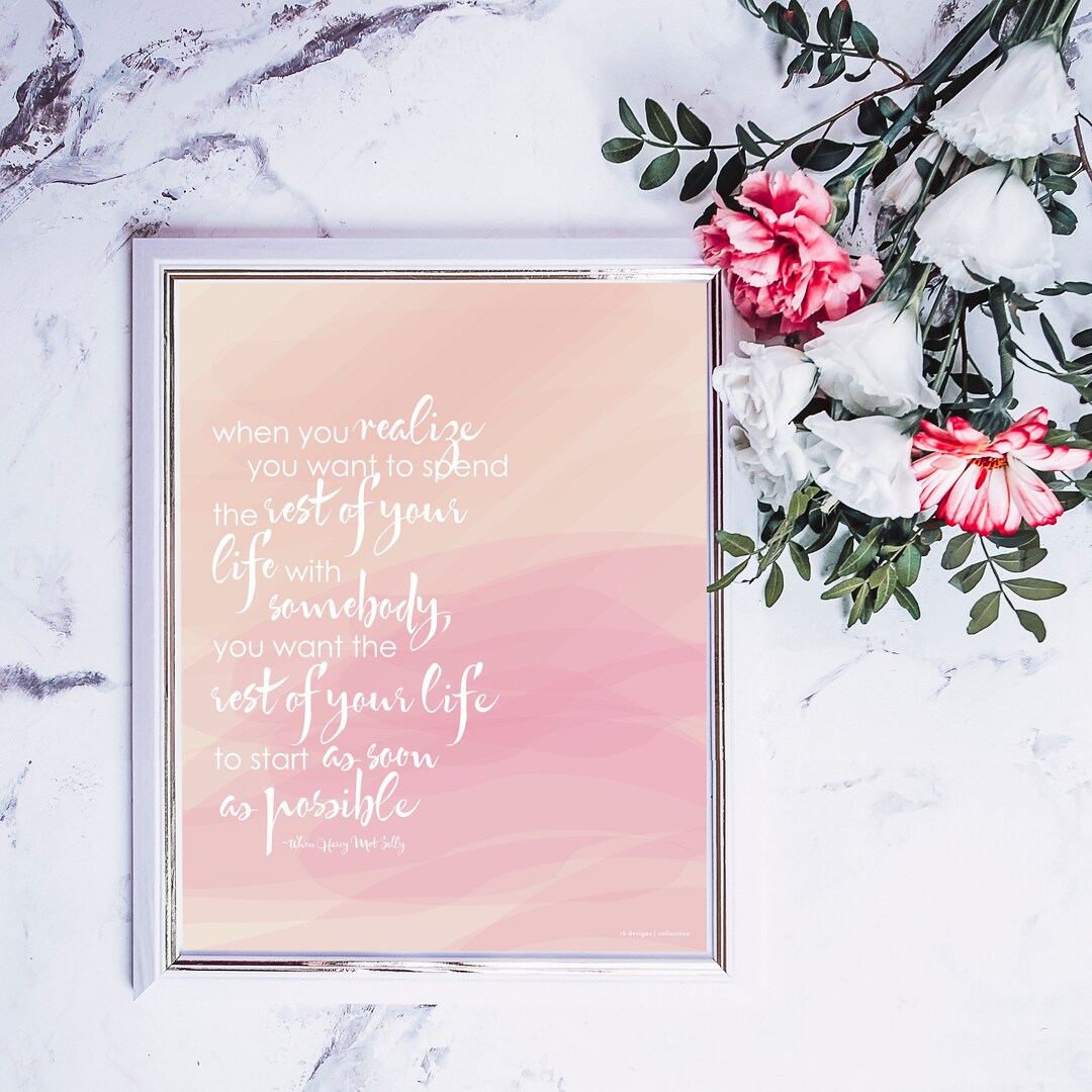 The Rest of Your Life - Wall Art - INSTANT DOWNLOAD - Printable Art in ...