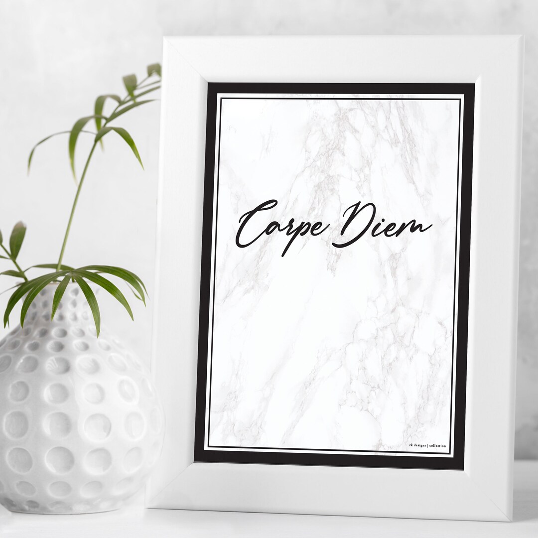 Carpe Diem - Wall Art - INSTANT DOWNLOAD - Printable Art in Various ...