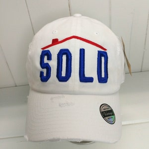 SOLD Real Estate Agent Hat - REMAX Colors - Bold Baseball Cap - Photo ...