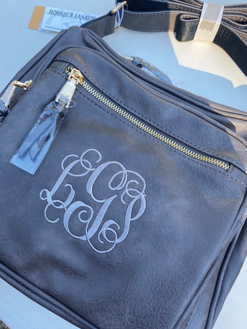 Monogram Conceal Carry Crossbody Purse RFID Security - Etsy