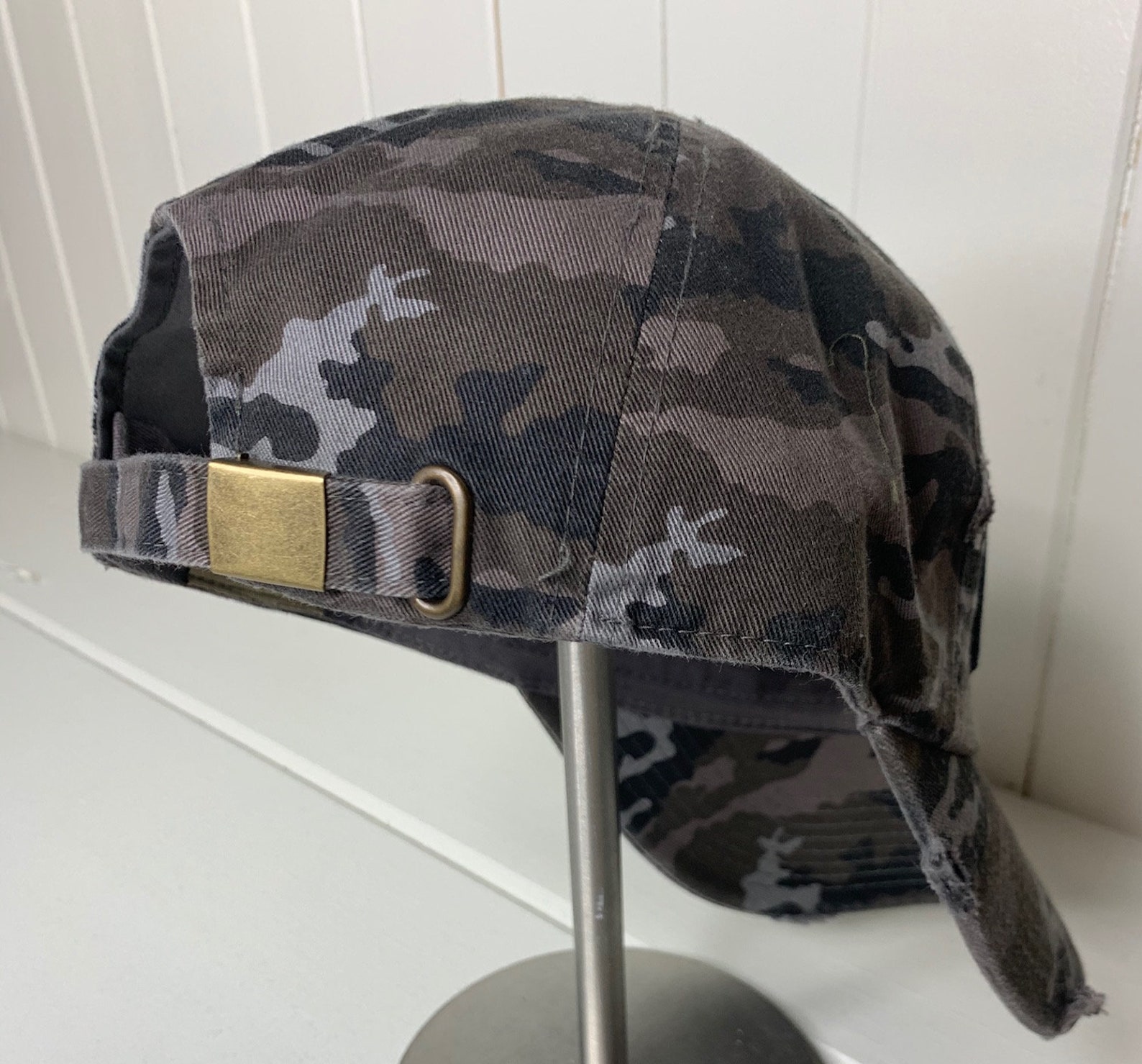 Distressed Black and Grey Camo NOLA Hat New Orleans | Etsy