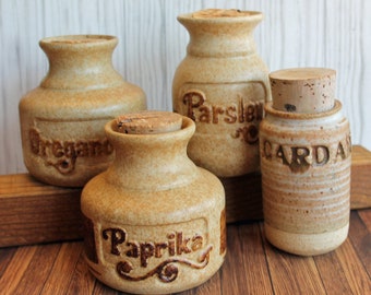 Vintage spice jars | Etsy