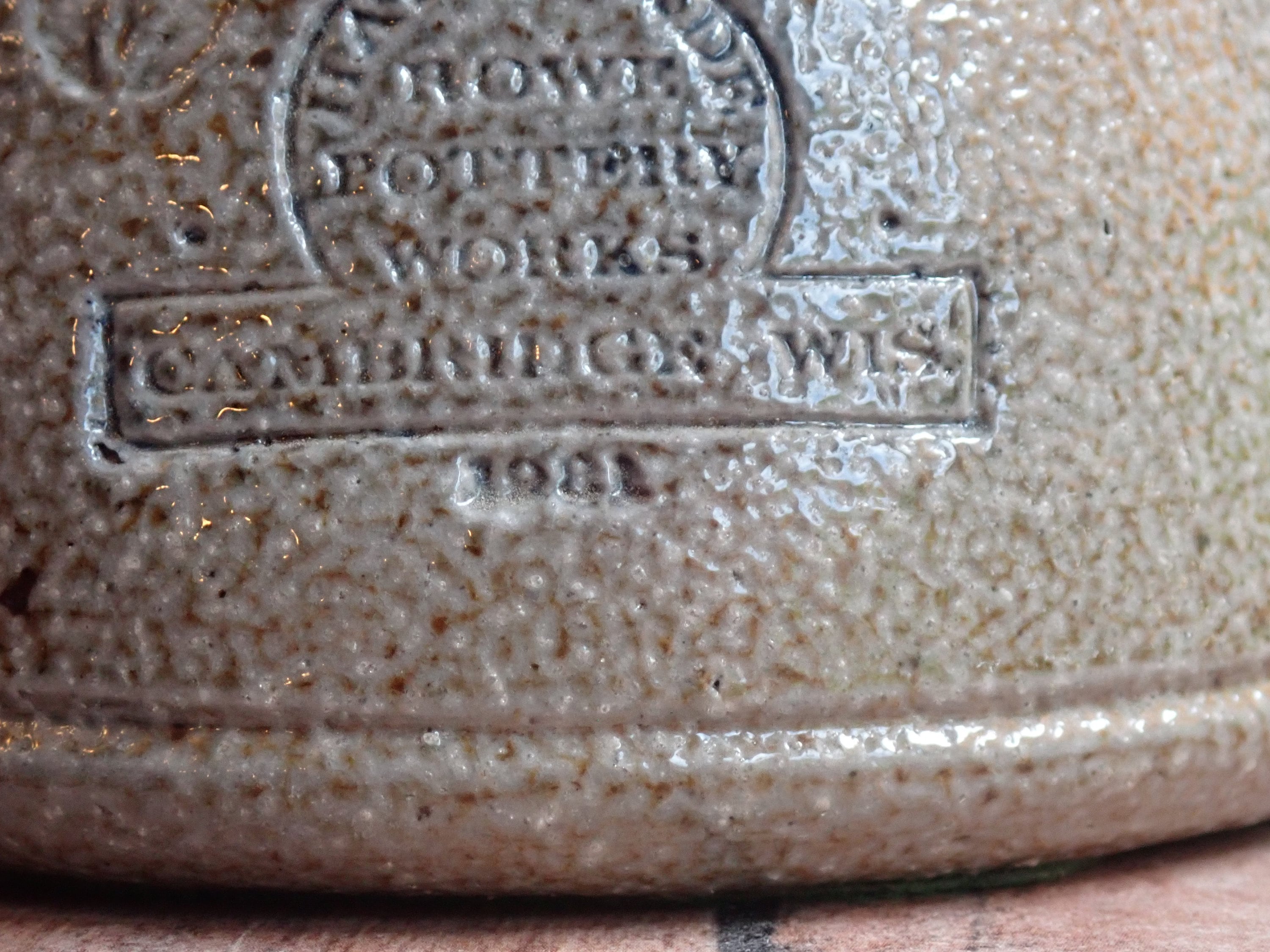 Vintage Rowe Pottery Works 1981 Salt Glazed Stoneware Vase with ...