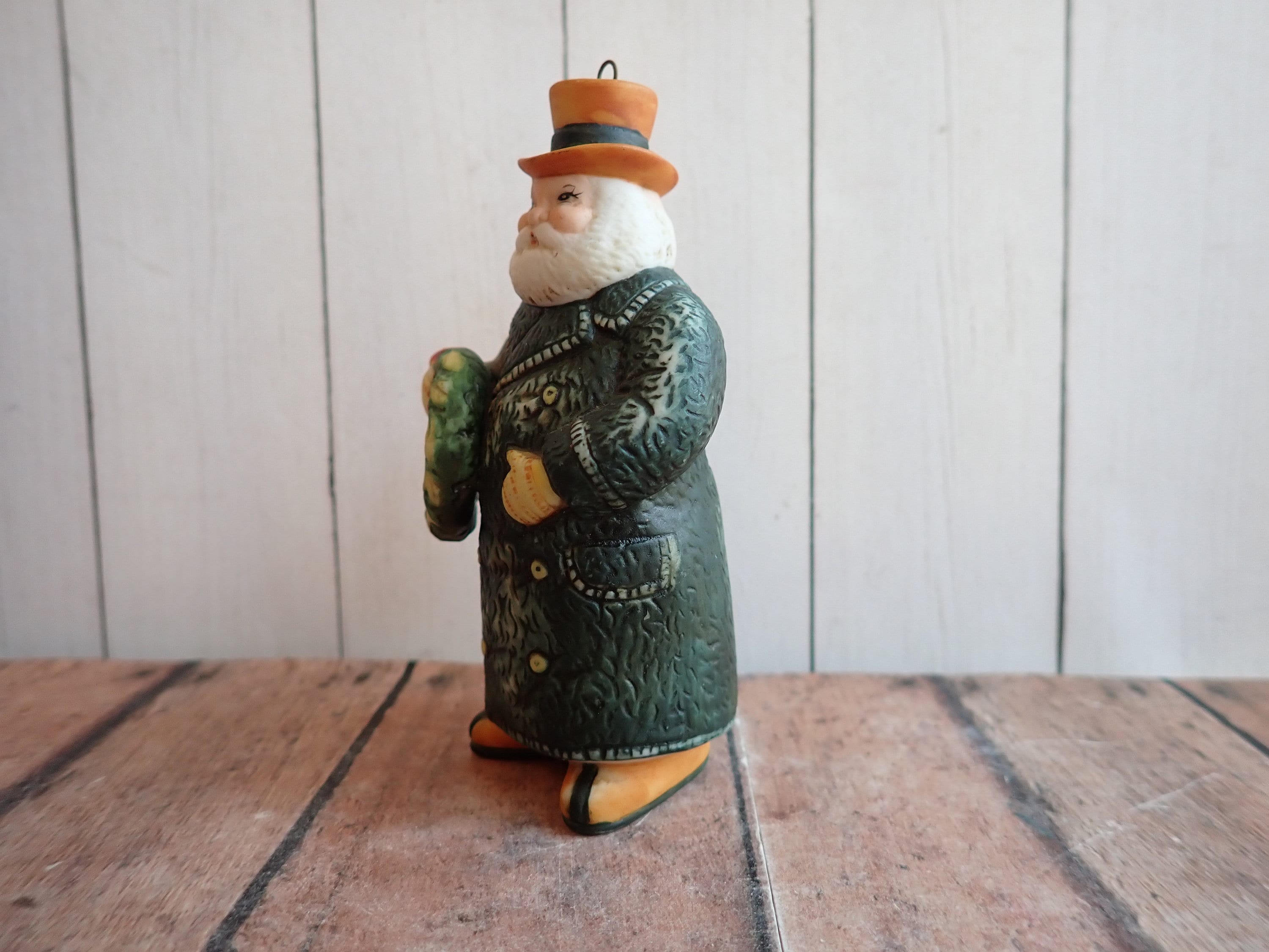 Vintage Schmid Ceramic Santa Ornament by B. Shackman Santa Claus in ...