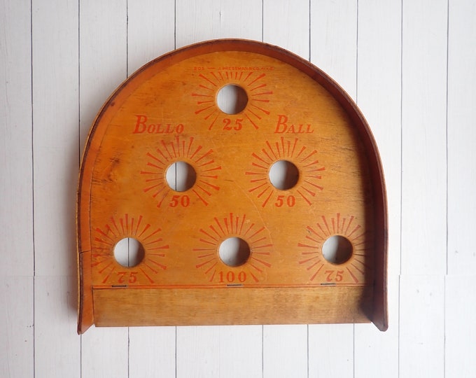 Vintage Bollo Ball Wooden Game Board - Etsy