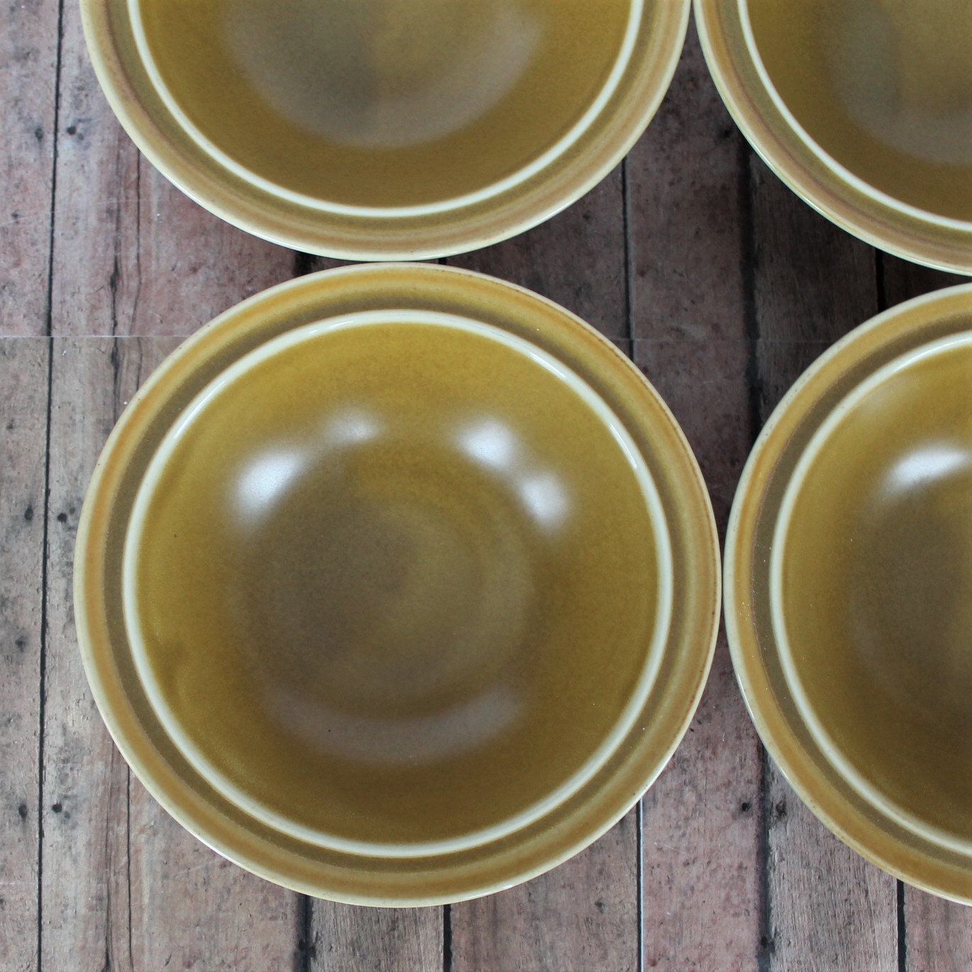 Vintage Independence Stoneware YUMA Cereal Bowl Set of 4 Gold Yellow ...