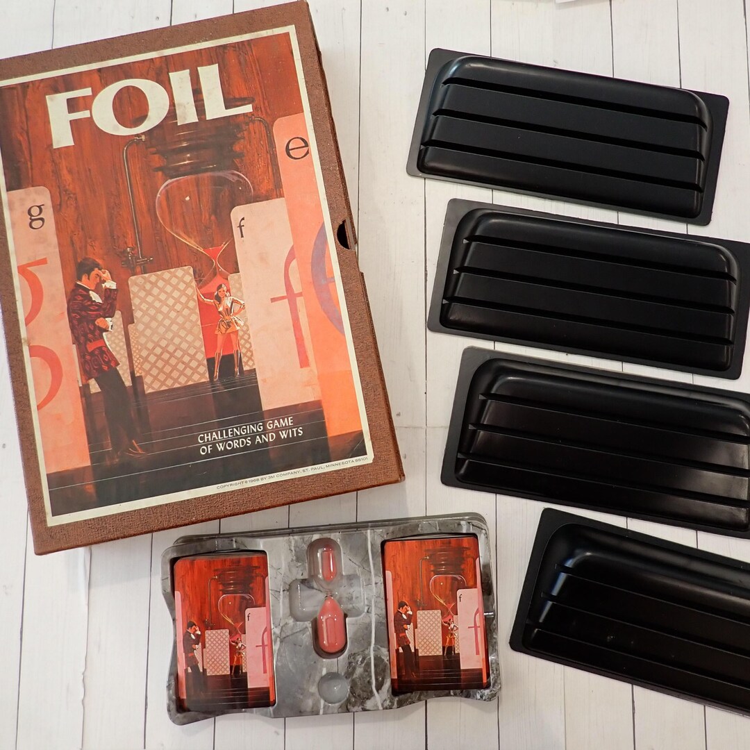 Vintage 3M Bookshelf Game Foil Board Game With Original Box 1968 Card ...