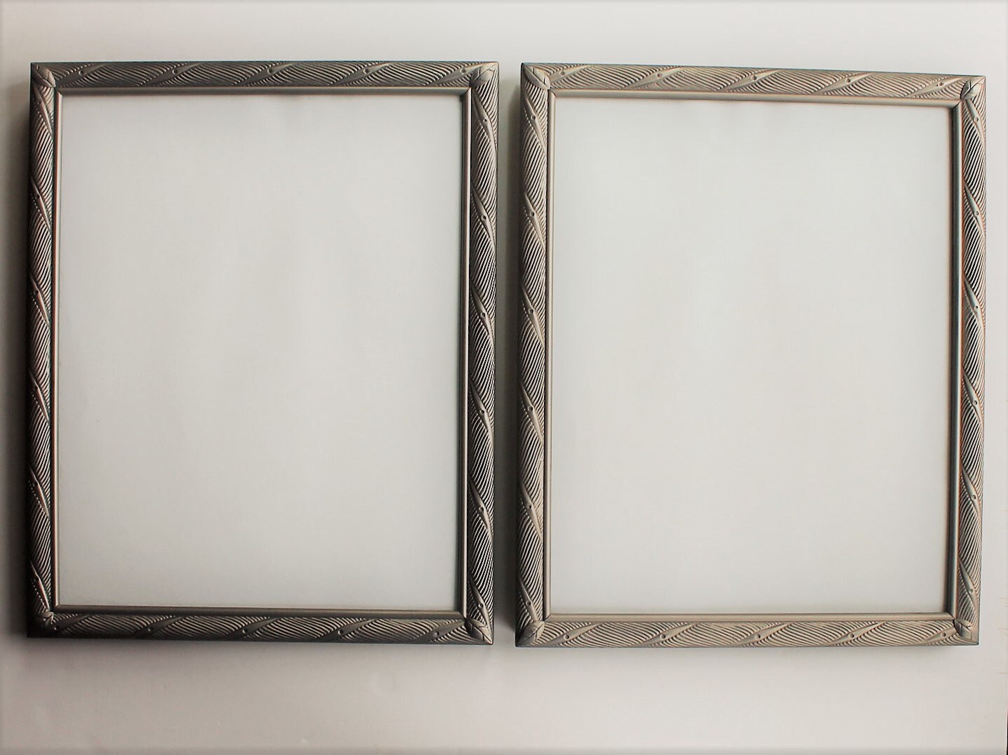 Vintage 8x10 Metal SIlver Photo Picture Frame Set of 2 Frames 8 x 10 ...