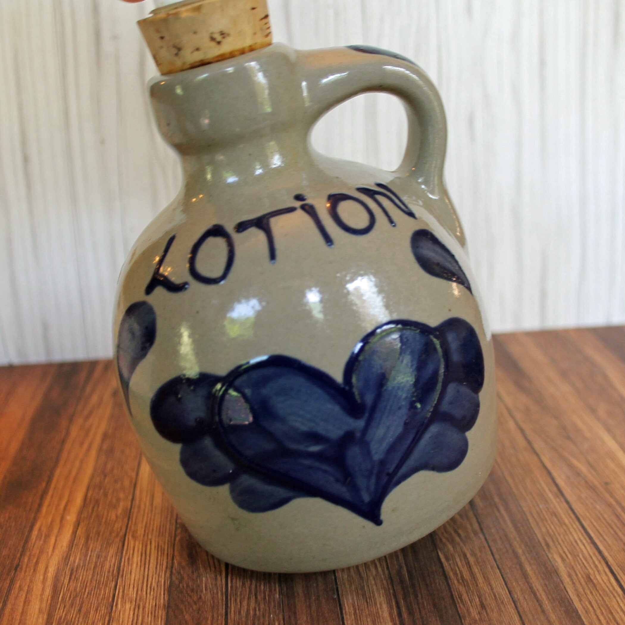 Vintage Beaumont Brothers Pottery BBP Stoneware Lotion Dispenser Gray ...