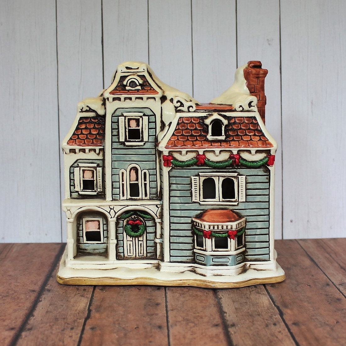 Vintage LEFTON Colonial Village Nob Hill House Christmas Building 1989 ...