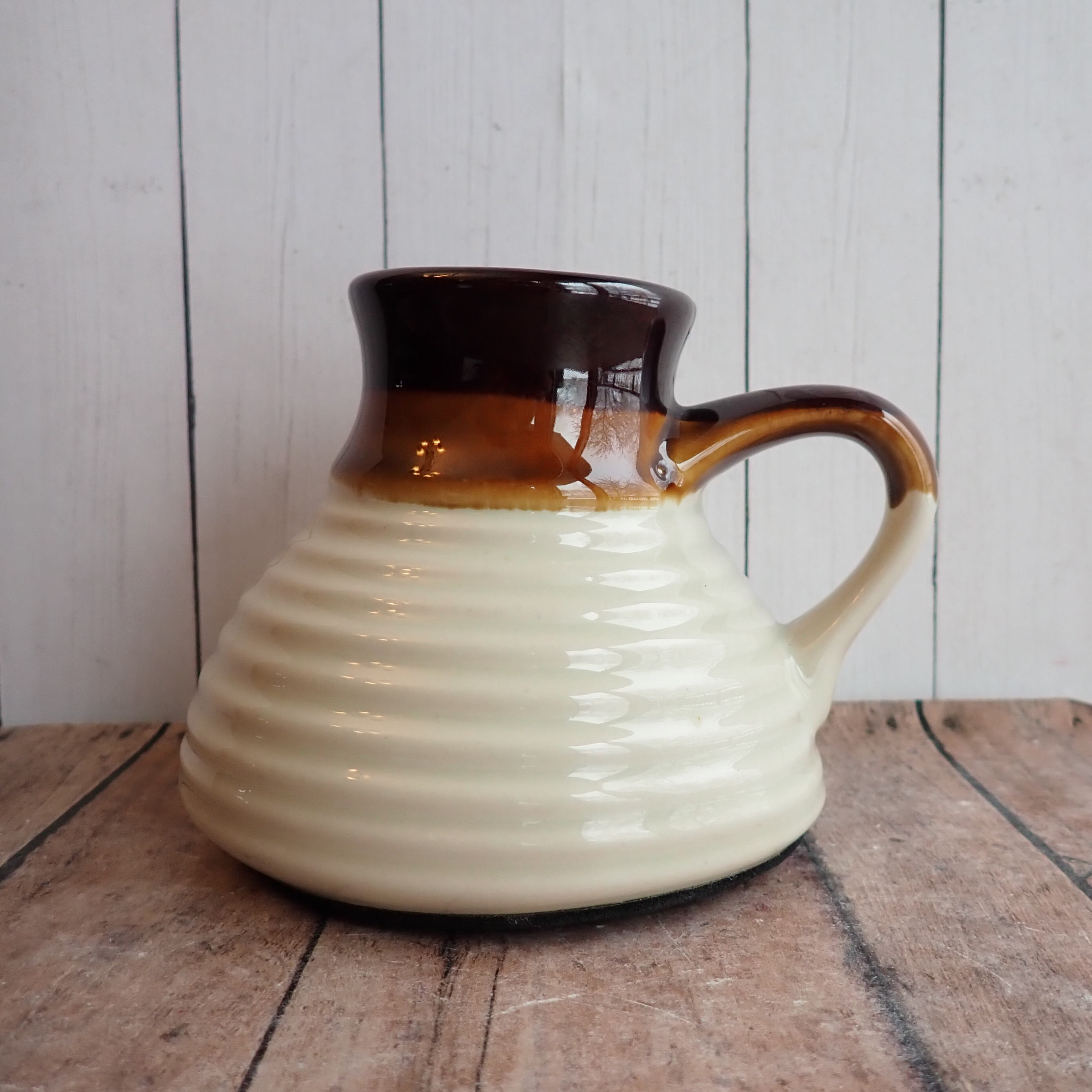 Vintage Wide Base No Spill Ceramic Stoneware Travel Mugs Spill Proof ...