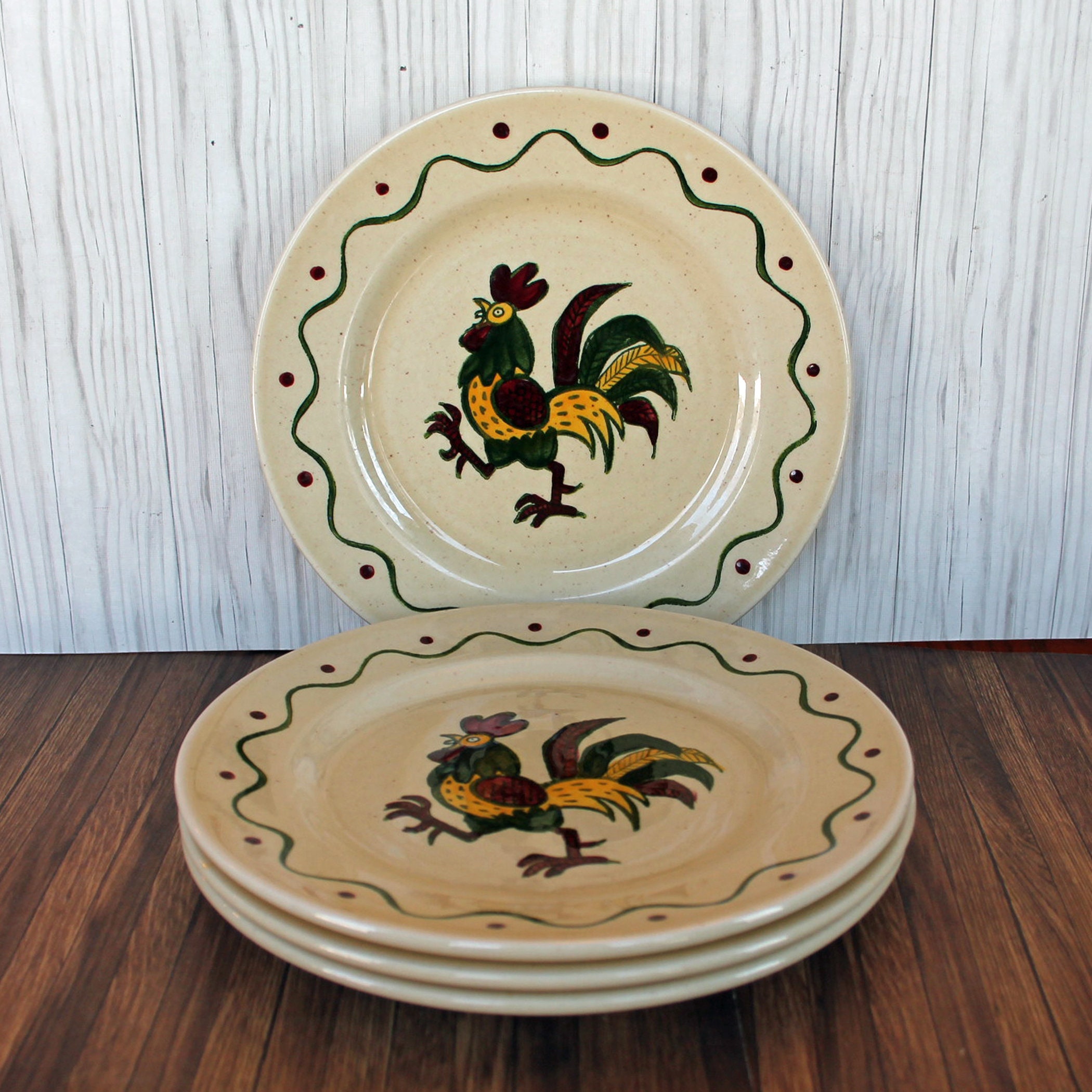 Vintage Metlox Poppytrail CALIFORNIA PROVINCIAL Ceramic 6 Bread Plates ...