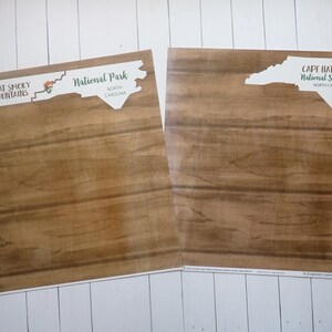 National Park Scrapbook Paper 12x12 Papers Set of 5 Sheets Shenandoah ...