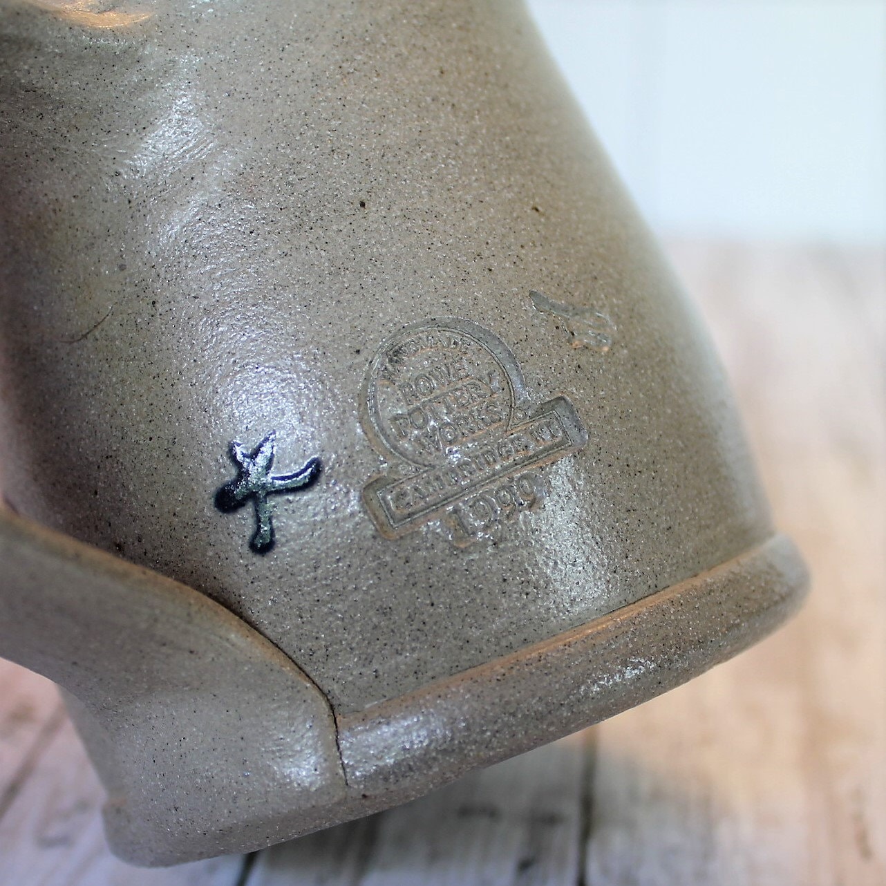 Vintage Rowe Pottery Works 1999 Salt Glazed Stoneware Mug with Heart ...