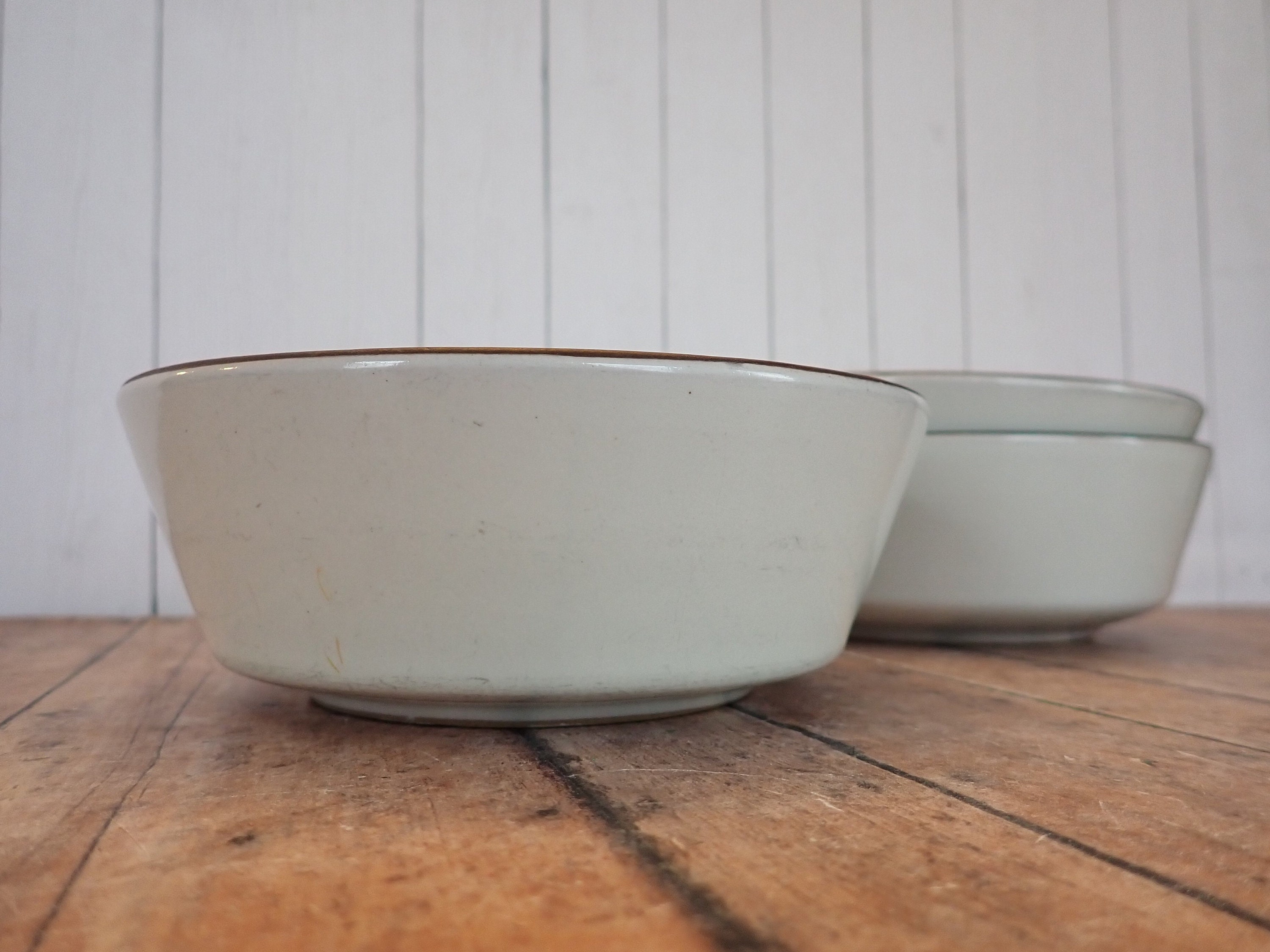 Vintage Denby SUMMIT Celadon Stoneware Cereal Bowl Set of 3 Bowls Off ...