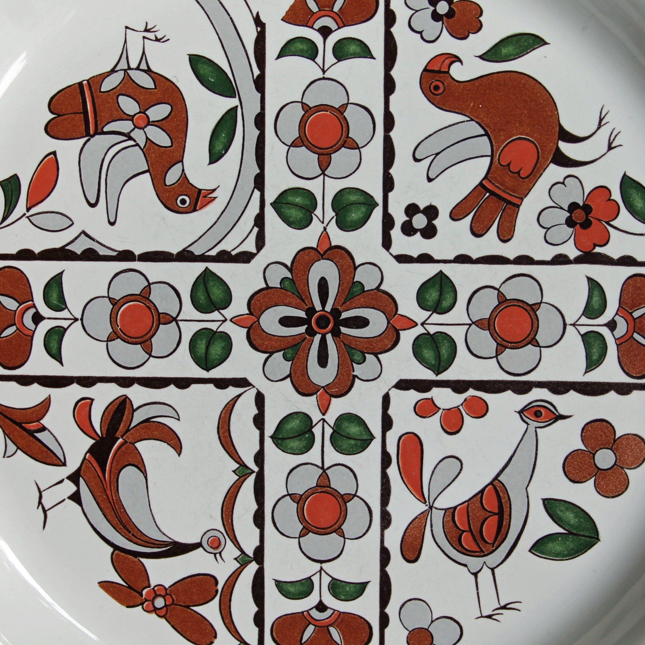 Vintage Royal Prestige MICMAC 8 Salad Plate Set of 4 White Stoneware ...