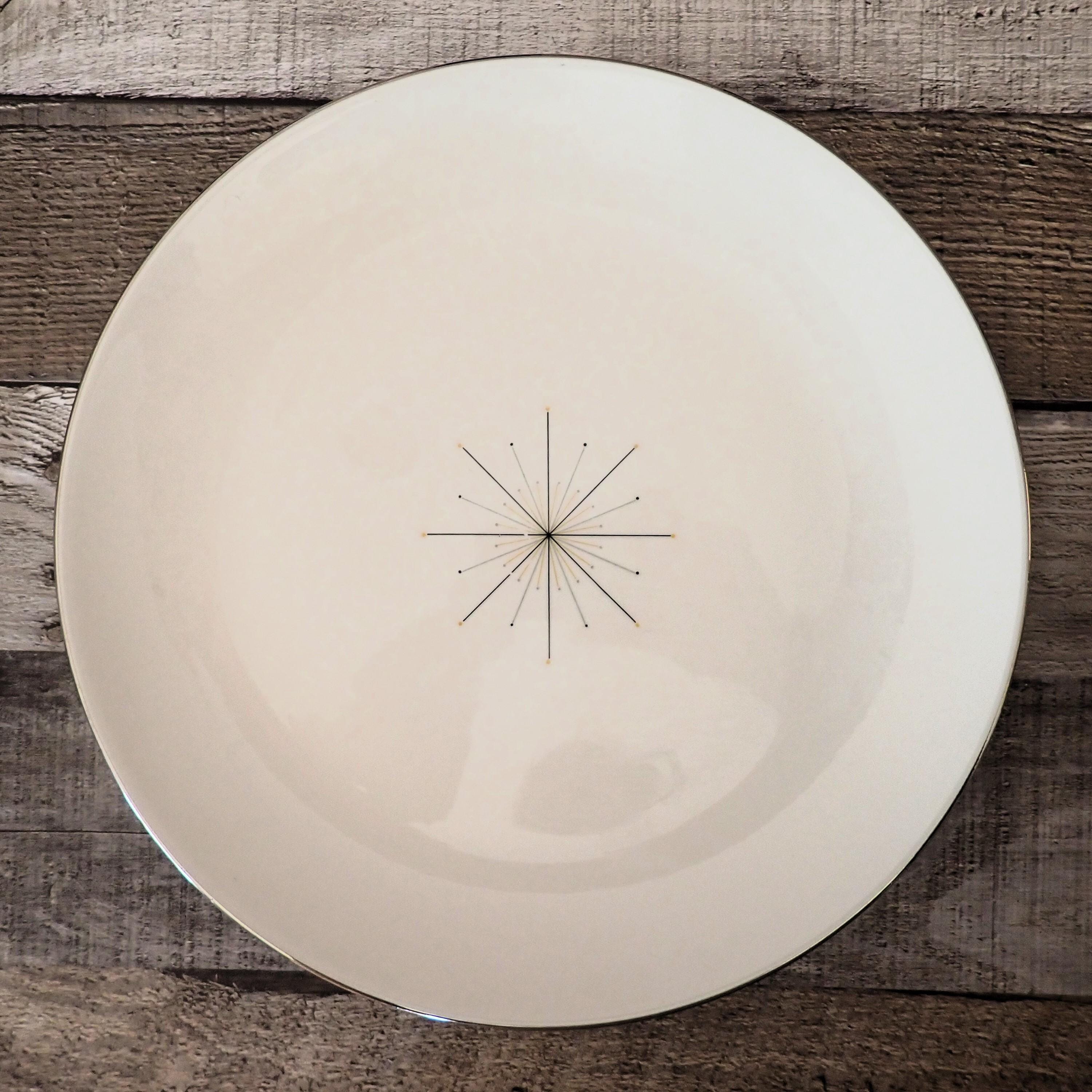 Vintage Homer Laughlin MODERN STAR Dinner Plate Set of 5 White with ...