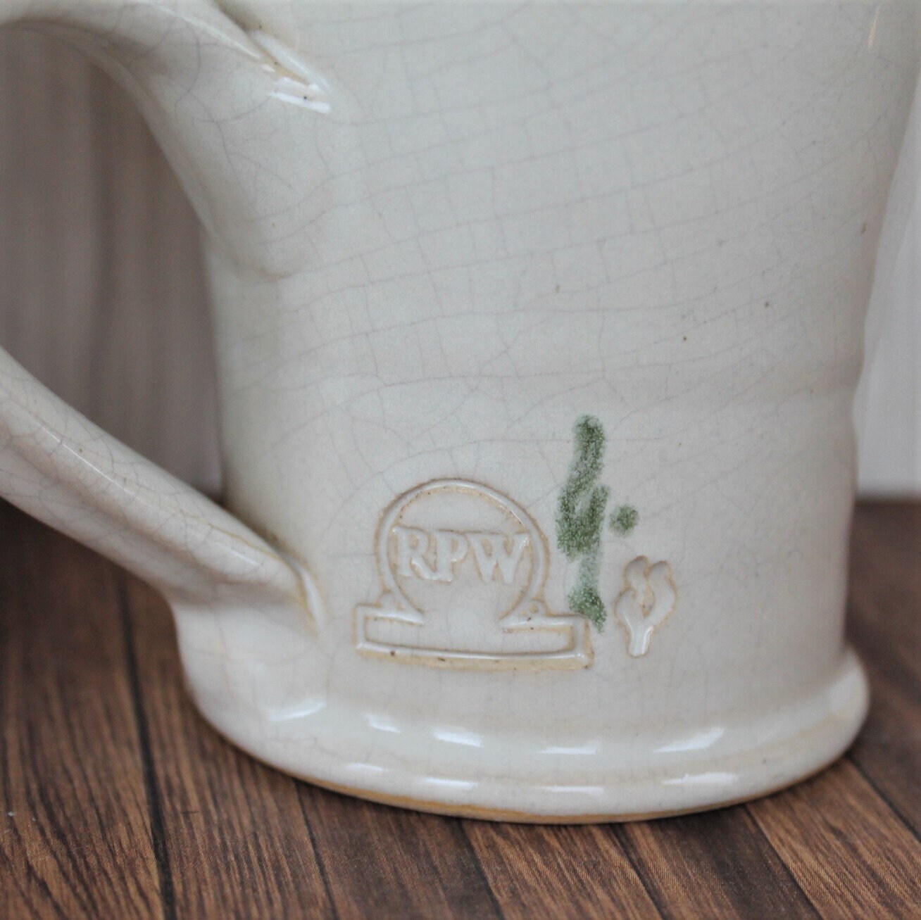 Vintage Rowe Pottery Ceramic Mug Set of 2 Matching White with Pink ...