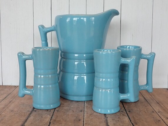 Vintage Frankoma Robins Egg Blue 32 Oz. Pitcher 26D and | Etsy