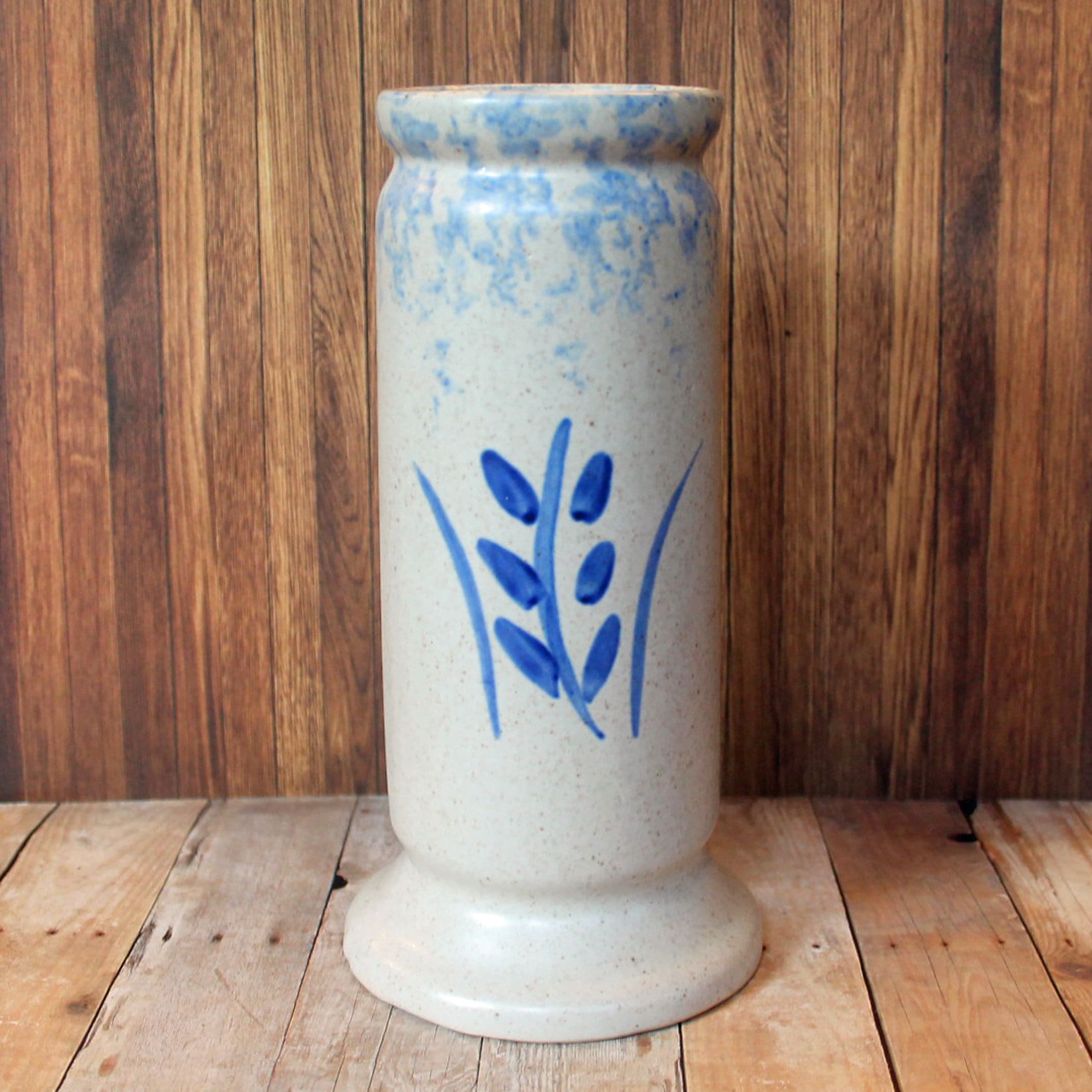 RESERVED Vintage Robinson Ransbottom Pottery RRPCO Stoneware Vase Wheat ...