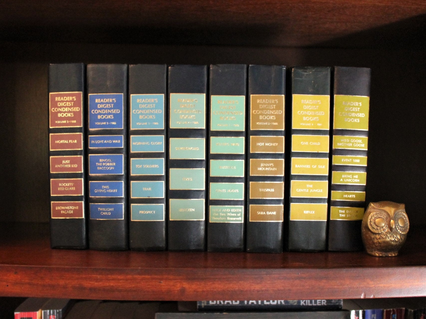 Vintage Readers Digest Condensed Books Set of 8 Books Decorative Book ...