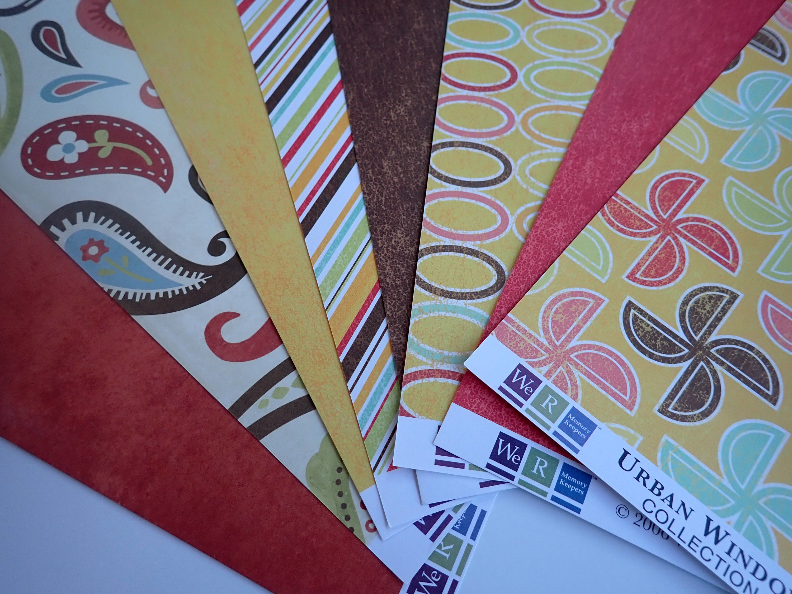 We R Memory Keepers 12x12 Scrapbook Paper Urban Window Collection Set ...