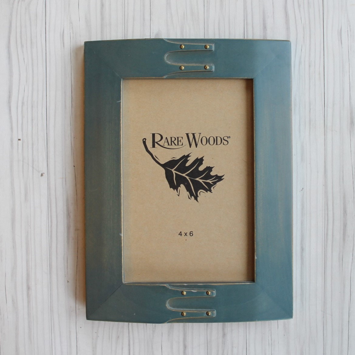 Vintage RARE WOODS 4x6 Picture Photo Frame Green Wood Shaker Mission ...