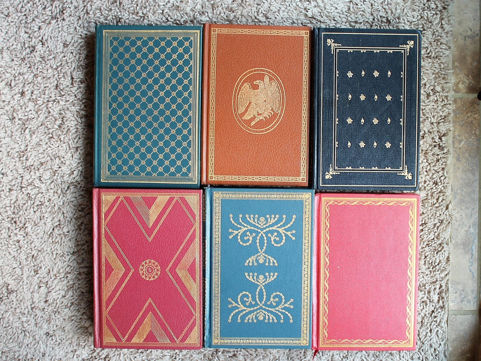 Vintage International Collectors Library Classic Book Set of 11 Leather ...