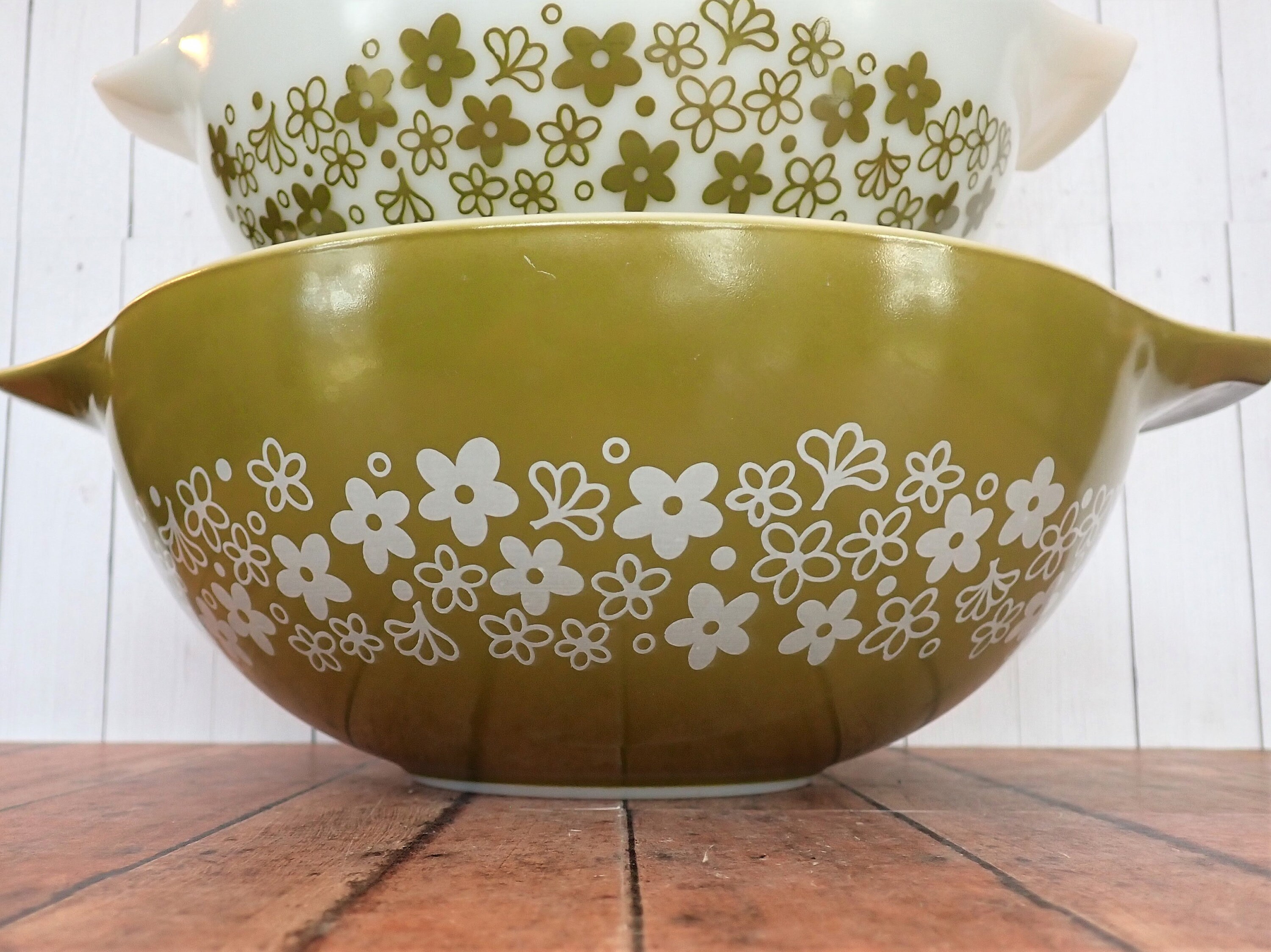 Vintage Pyrex Spring Blossom Cinderella Mixing Bowl Set of 3 Bowls 442 ...