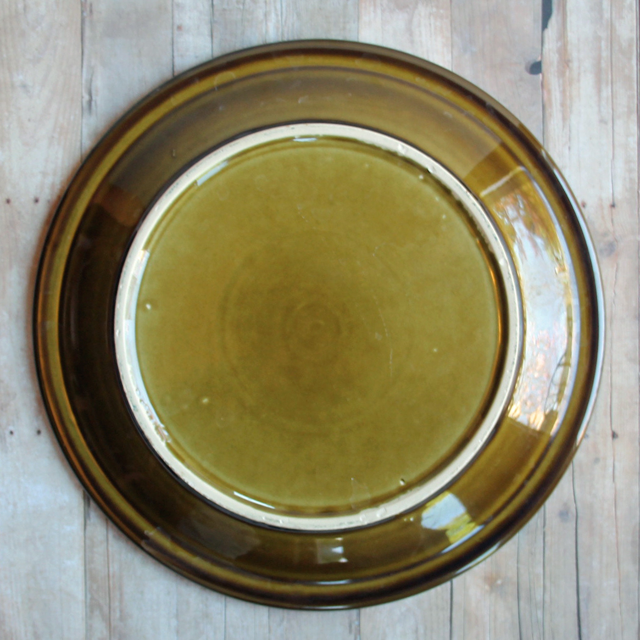 Vintage Pfaltzgraff COPPER GREEN Dinner Plate Set of 4 Green White Drip ...